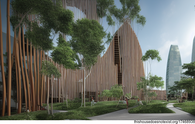 Curved Bamboo Wood Buildings that are Eco-Friendly and Architecturally ...