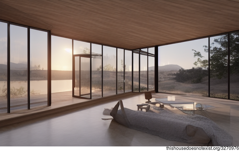 A modern architecture home designed to take in the best of the sunset ...