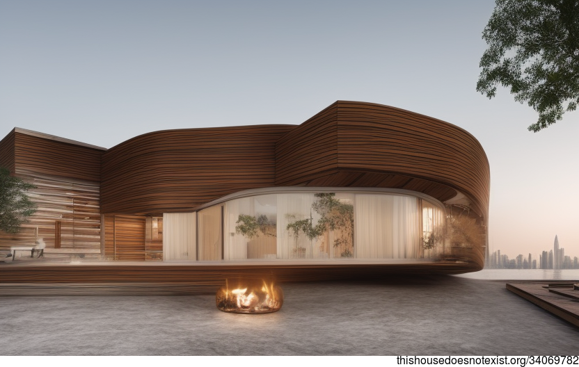 A modern architecture home in Shanghai, China with an exterior that ...