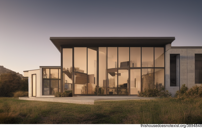 An Architecture Home with Exposed Timber, Glass, and Stone ...