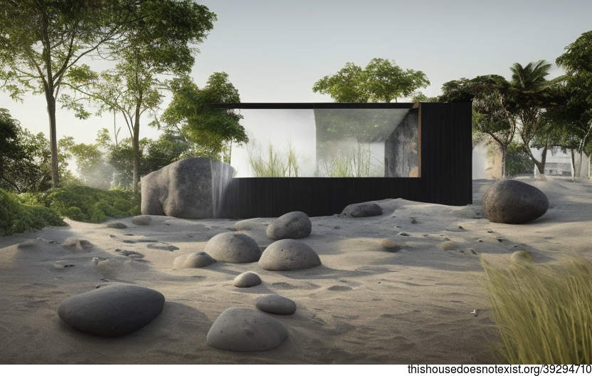 A Modern, Eco-Friendly Home With Exposed Bamboo and Steaming Hot ...