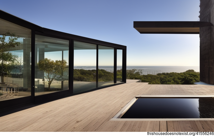 A New York City Home with an Exposed Rectangular Glass Facade and ...