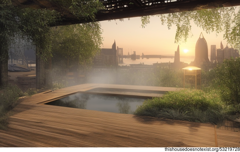 A London United Kingdom Garden Exterior With Steam And Hot Springs ...