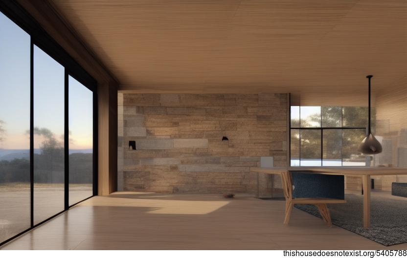 A modern home that celebrates the best of nature, with stunning sunset ...