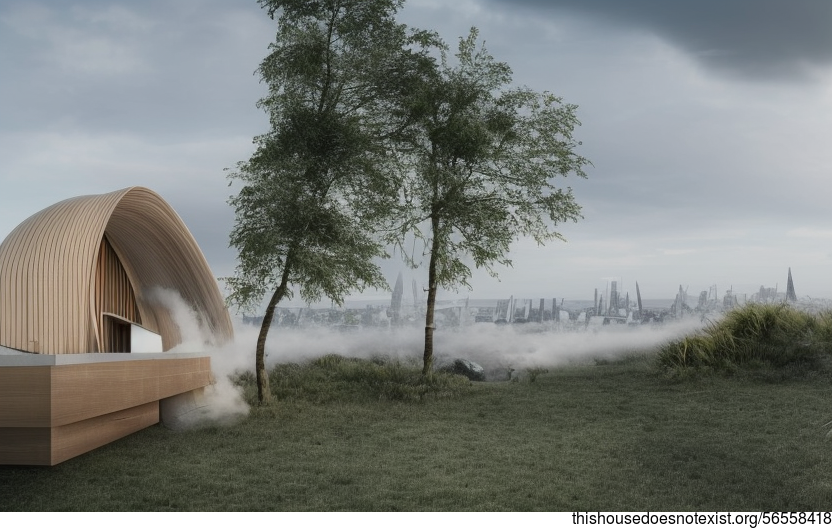 A Modern Home on the Beach in London with Steamy Hot Springs Views ...