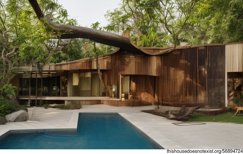 A Modern Beach House in Mumbai, India with an Exterior View of the ...