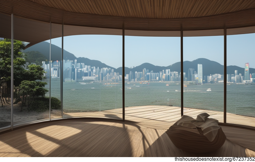 A Curved Glass House on the Beach in Hong Kong - Architecture Ideas ...