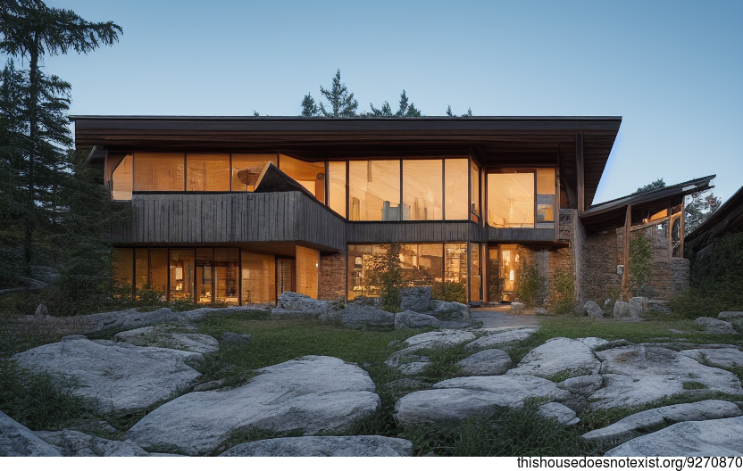 A modern architecture home in Ottawa, Canada designed to take advantage ...