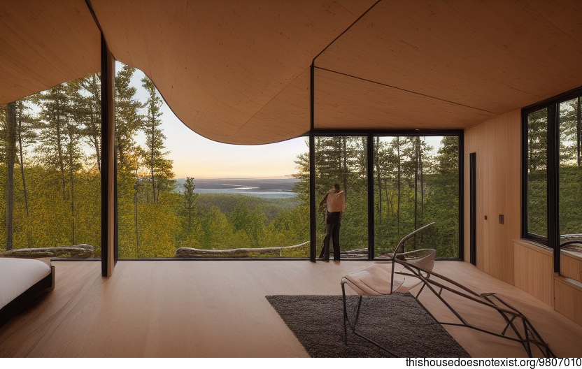 The Curved Bamboo House - Architecture Ideas - Designed by AI